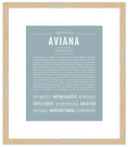 Aviana | Name Art Print – Name Stories