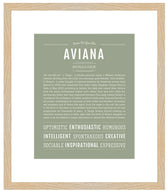 Aviana | Name Art Print – Name Stories