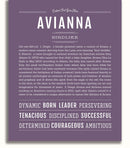 Avianna | Name Art Print – Name Stories