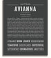 Avianna | Name Art Print – Name Stories