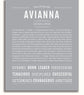 Avianna | Name Art Print – Name Stories