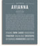 Avianna | Name Art Print – Name Stories
