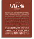 Avianna | Name Art Print – Name Stories