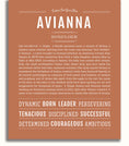 Avianna | Name Art Print – Name Stories