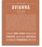 Avianna | Name Art Print – Name Stories