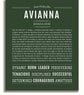Avianna | Name Art Print – Name Stories