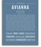 Avianna | Name Art Print – Name Stories