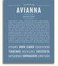 Avianna | Name Art Print – Name Stories