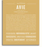 Avie | Name Art Print – Name Stories