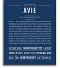 Avie | Name Art Print – Name Stories