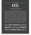 Axel | Name Art Print – Name Stories