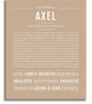 Axel | Name Art Print – Name Stories