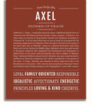 Axel | Name Art Print – Name Stories