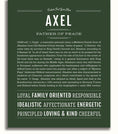 Axel | Name Art Print – Name Stories