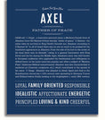 Axel | Name Art Print – Name Stories