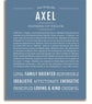 Axel Personalized Name Meaning Art Prints – Name Stories