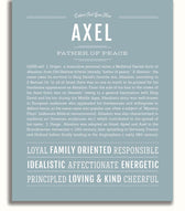 Axel Personalized Name Meaning Art Prints – Name Stories