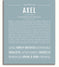 Axel Personalized Name Meaning Art Prints – Name Stories