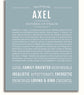 Axel Personalized Name Meaning Art Prints – Name Stories