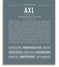 Axl | Name Art Print – Name Stories