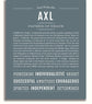 Axl | Name Art Print – Name Stories