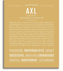 Axl | Name Art Print – Name Stories