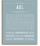 Axl | Name Art Print – Name Stories