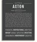 Axton Personalized Name Meaning Art Prints – Name Stories