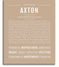 Axton | Name Art Print – Name Stories