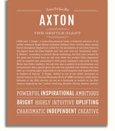 Axton | Name Art Print – Name Stories