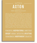 Axton | Name Art Print – Name Stories