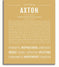 Axton Personalized Name Meaning Art Prints – Name Stories