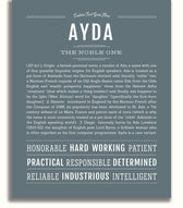 Ayda | Name Art Print – Name Stories