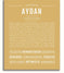 Aydan | Name Art Print – Name Stories