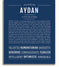 Aydan | Name Art Print – Name Stories