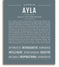 Ayla | Name Art Print – Name Stories
