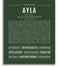 Ayla | Name Art Print – Name Stories