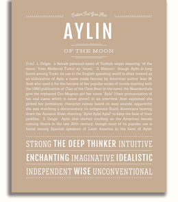 Aylin | Name Art Print – Name Stories