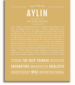 Aylin | Name Art Print – Name Stories