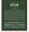 Aylin Personalized Name Meaning Art Prints – Name Stories
