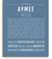 Aymee | Name Art Print – Name Stories