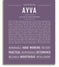 Ayva Personalized Name Meaning Art Prints – Name Stories