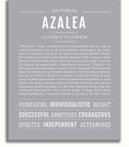 Azalea Personalized Name Meaning Art Prints – Name Stories