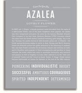 Azalea Personalized Name Meaning Art Prints – Name Stories