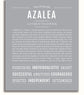 Azalea Personalized Name Meaning Art Prints – Name Stories