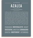 Azalea | Name Art Print – Name Stories