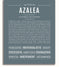 Azalea | Name Art Print – Name Stories