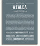 Azalea | Name Art Print – Name Stories