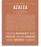 Azalea | Name Art Print – Name Stories
