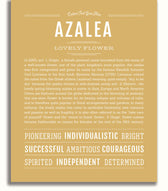 Azalea | Name Art Print – Name Stories